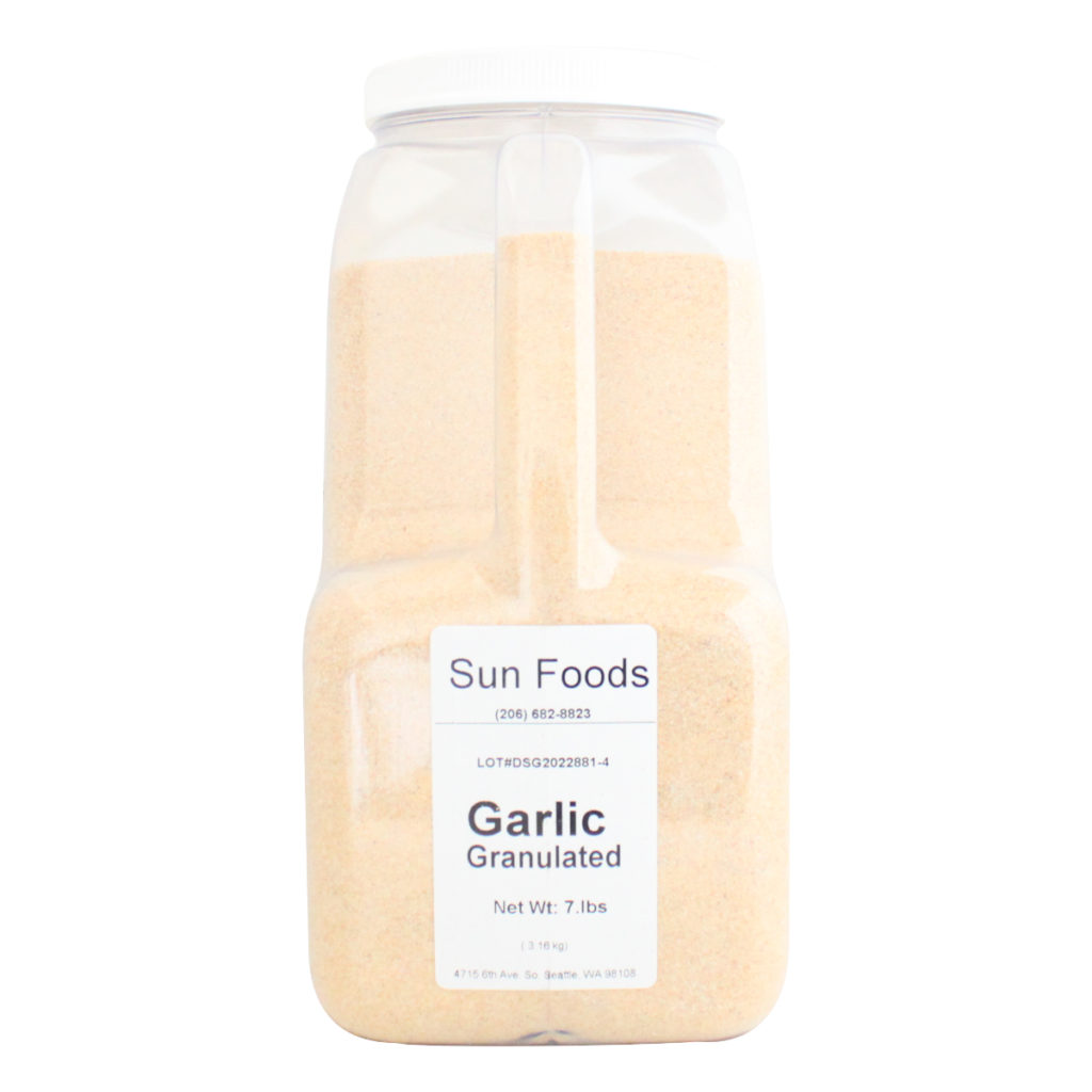 (EA) Granulate Garlic 7lb (JAR) – Sun Food Warehouse