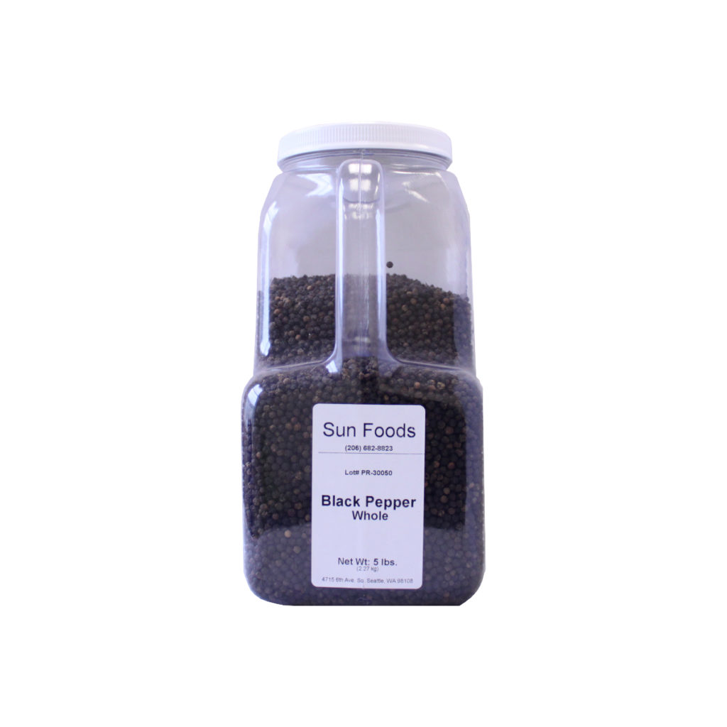 (EA) Whole Black Pepper 5lb – Sun Food Warehouse
